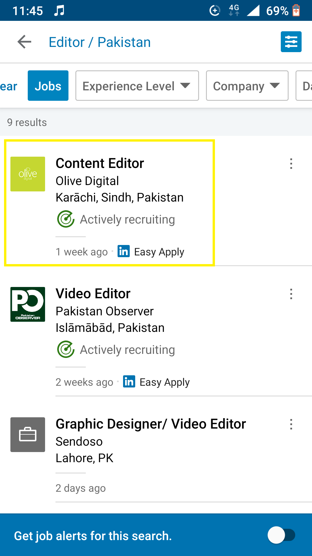 Applying to Jobs through LinkedIn