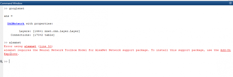How to Install GoogleNet Network on MATLAB