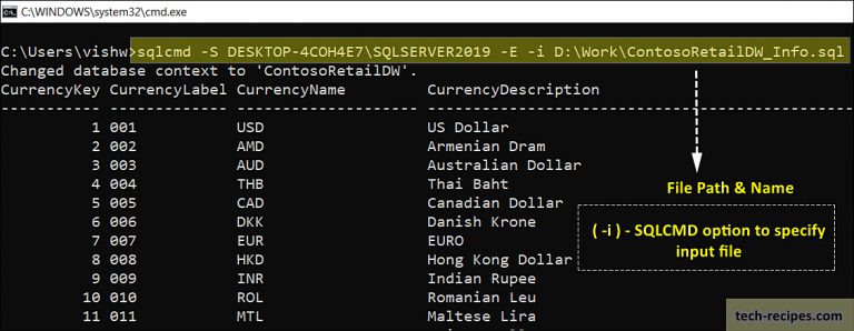 Execute SQL Files Using SQLCMD