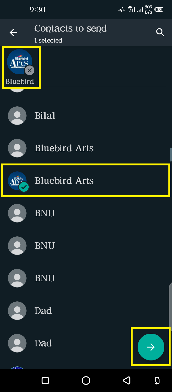 How to Share A WhatsApp Contact