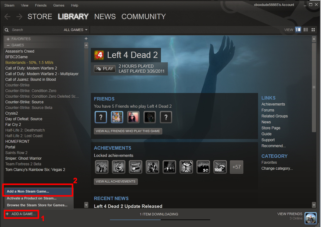 Adding Non-Steam Games to Steam