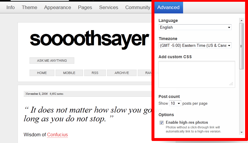 How to Add Custom CSS to Tweak your Tumblr Theme