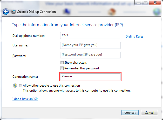 Use Verizon EVDO Device without VZAccess Manager