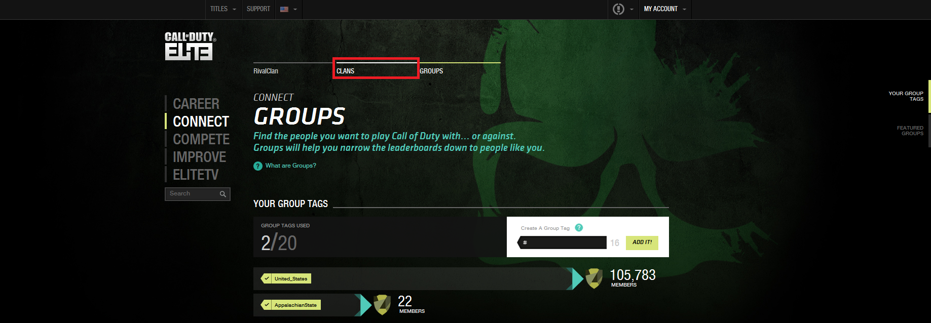 How to create your own MW3 ELITE clan
