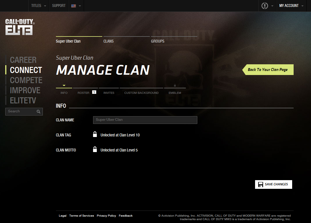 How to create your own MW3 ELITE clan