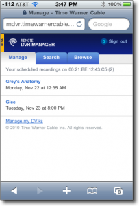 How to Control or Manage TWC DVR through Internet or Mobile Phone